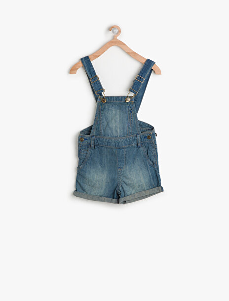 Koton Kız Çocuk Düğme Detaylı Tulum