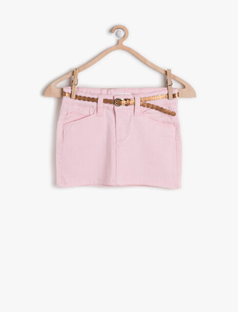 Koton Kız Çocuk Kemer Detaylı Etek