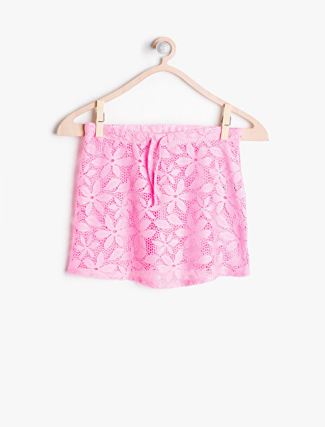 Koton Kız Çocuk Dantel Detaylı Etek