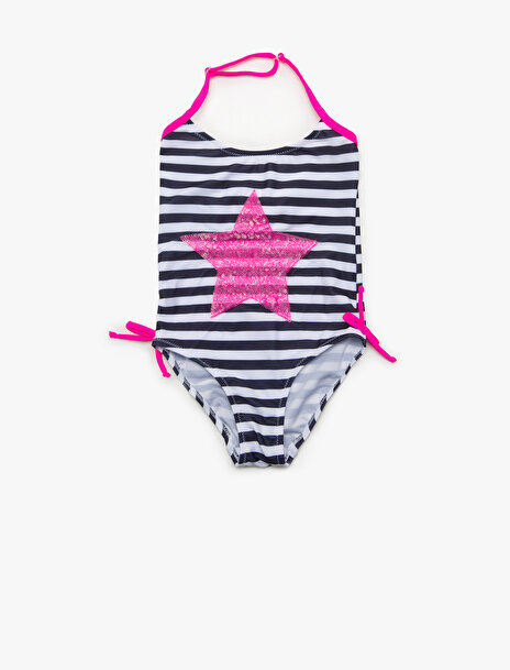 Koton Kız Çocuk Bisiklet Yaka Mayo Koton Kız Çocuk Bisiklet Yaka Mayo