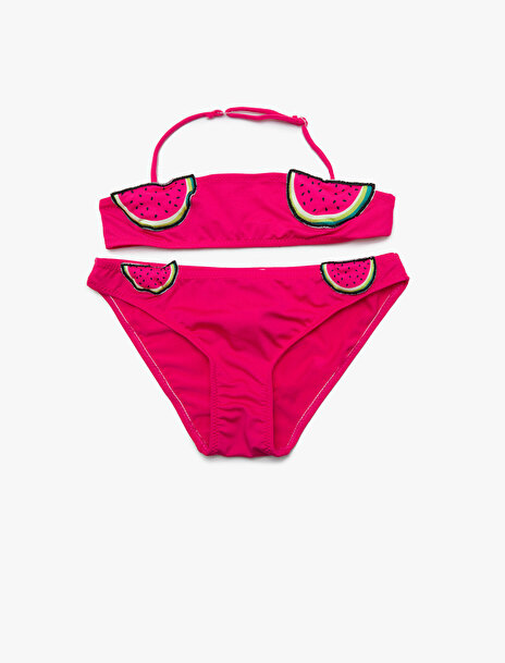 Koton Kız Çocuk Desenli Bikini Takım