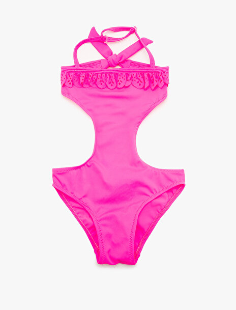 Koton Kız Çocuk Oyuk Yaka Mayokini