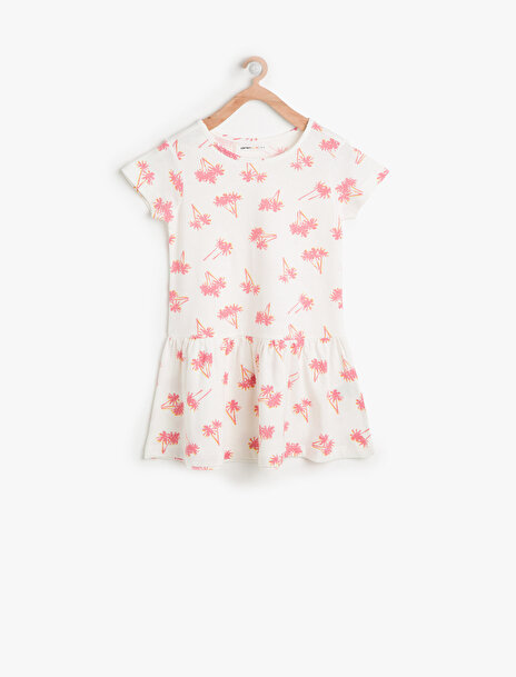 Koton Kız Çocuk Desenli Elbise
