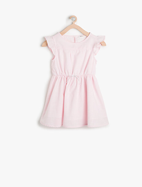Koton Kız Çocuk Bisiklet Yaka Elbise