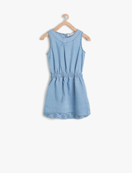 Koton Kız Çocuk Kolsuz Denim Elbise Koton Kız Çocuk Kolsuz Denim Elbise
