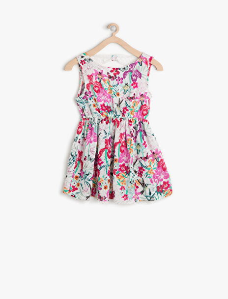Koton Kız Çocuk Çiçek Desenli Elbise