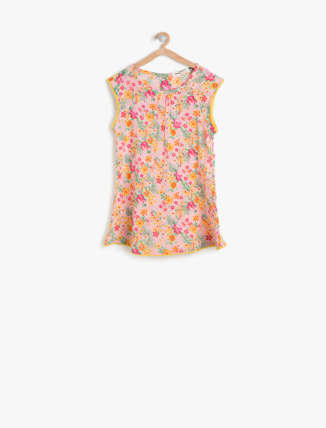 Koton Kız Çocuk Çiçek Desenli Elbise