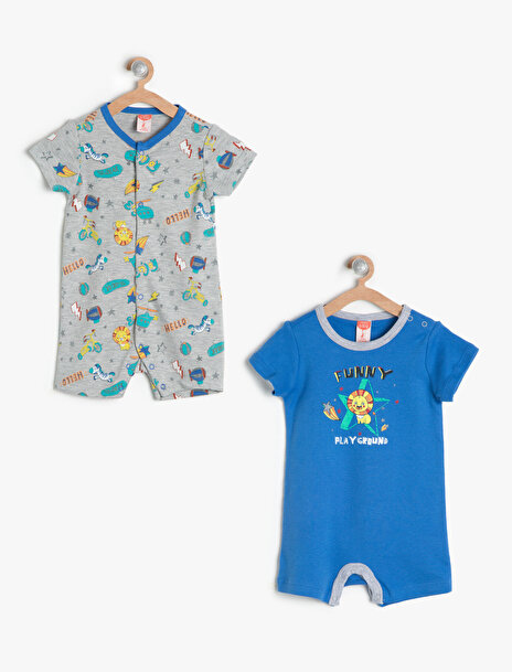 Koton Erkek Çocuk 2'li Baskılı Tulum