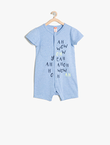 Koton Erkek Çocuk Yazılı Baskılı Tulum