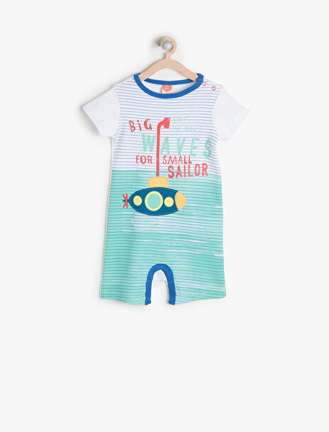 Koton Erkek Çocuk Desenli Tulum