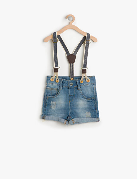 Koton Erkek Çocuk Rahat Kesim Jean Şort