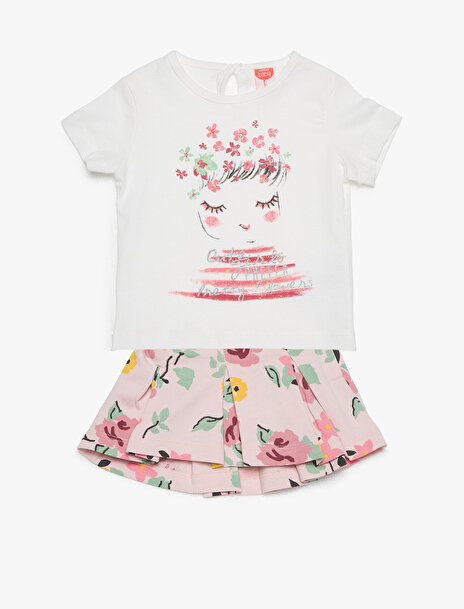 Koton Kız Çocuk Baskılı Takım