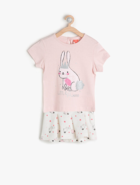 Koton Kız Çocuk Baskılı Takım