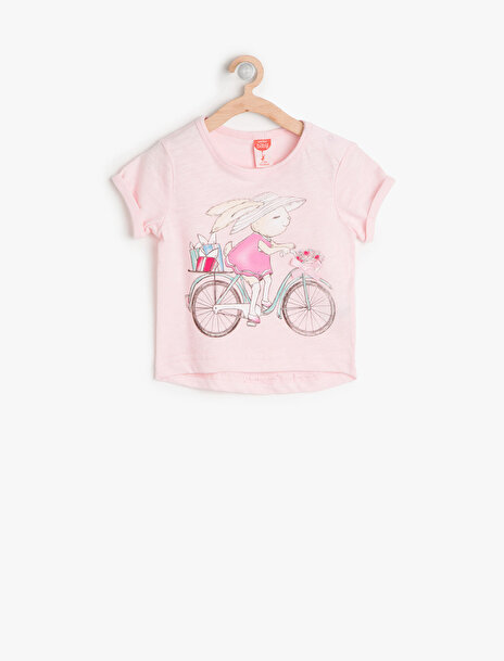 Koton Kız Çocuk Baskılı T-Shirt