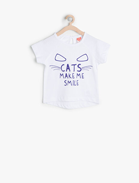 Koton Kız Çocuk Baskılı T-Shirt