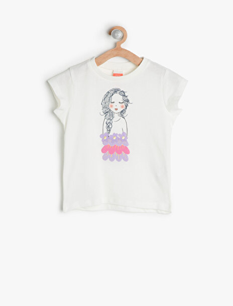 Koton Kız Çocuk Baskılı T-Shirt
