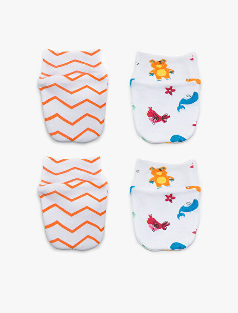 Koton Kız Çocuk 2'li Desenli Eldiven