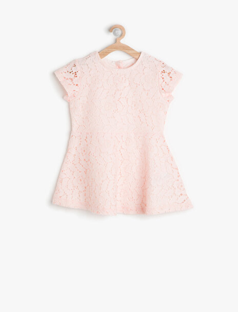 Koton Kız Çocuk Dantel Detaylı Elbise