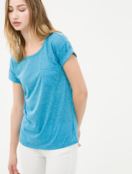 Koton Kadın Cep Detaylı T-Shirt