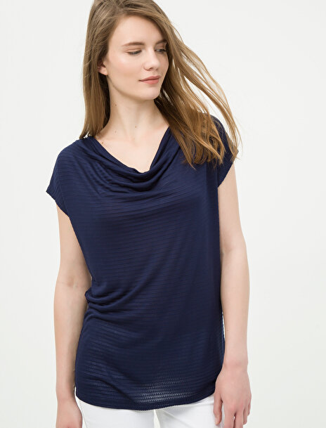 Koton Kadın V Yaka T-Shirt