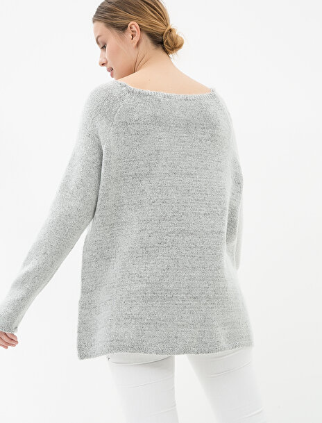 Koton Kadın Desenli Triko Kazak