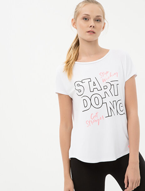 Koton Kadın Yazı Baskılı T-Shirt