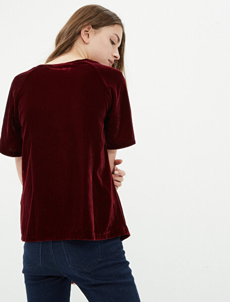 Koton Kadın Kadife Bluz