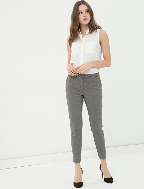 Koton Kadın Kareli Pantolon