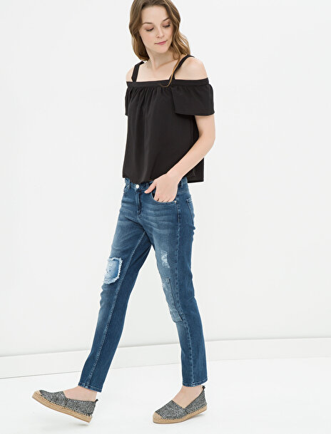 Koton Kadın Boyfriend Jean Pantolon