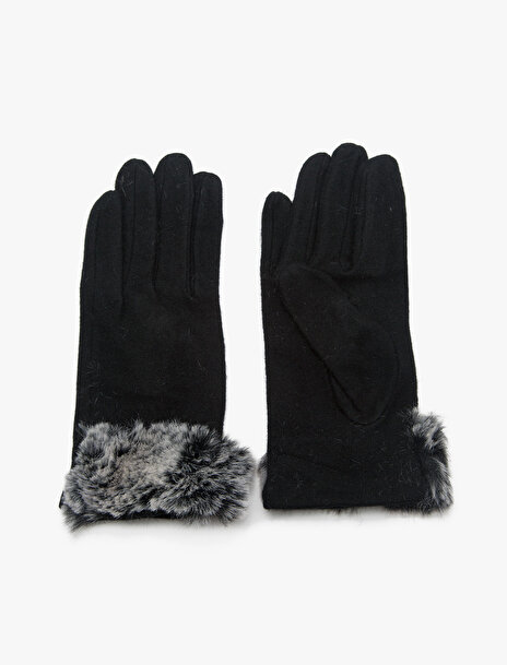 Koton Kadın Suni Kürk Detaylı Eldiven Koton Kadın Suni Kürk Detaylı Eldiven