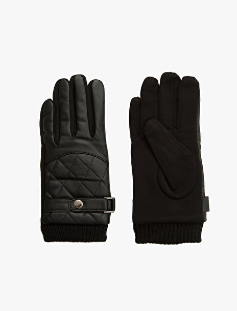 Koton Kadın Deri görünümlü Eldiven