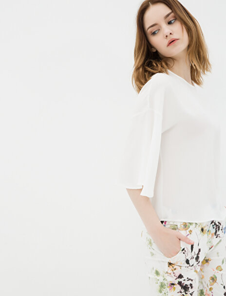 Koton Kadın Rahat Kesim Bluz Koton Kadın Rahat Kesim Bluz