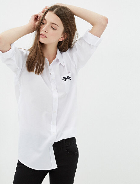 Koton Kadın Fiyonk Detaylı Tunik