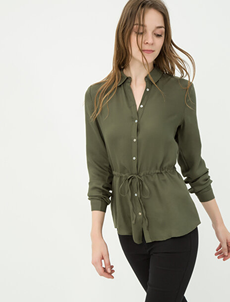 Koton Kadın Beli Bağcıklı Gömlek