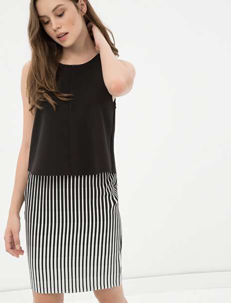 Koton Kadın Çizgili Etek