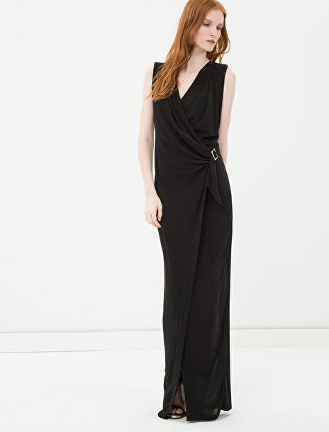 Koton Kadın Toka Detaylı Elbise