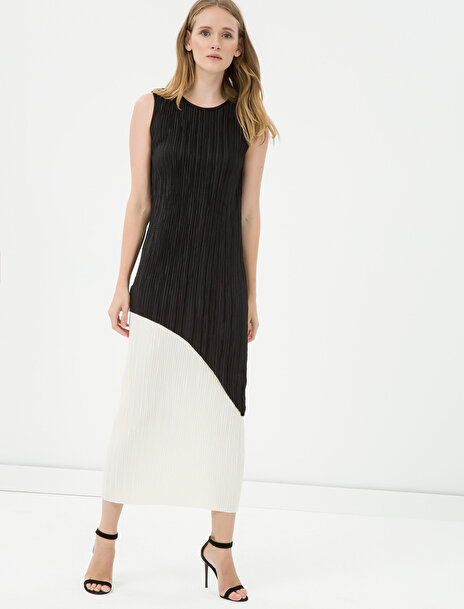 Koton Kadın Renk Bloklu Elbise