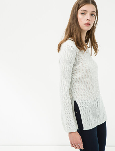 Koton Kadın Desenli Triko Kazak