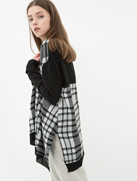 Koton Kadın Kareli Hırka