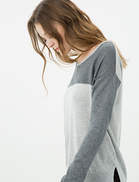 Koton Kadın Renk Bloklu Kazak