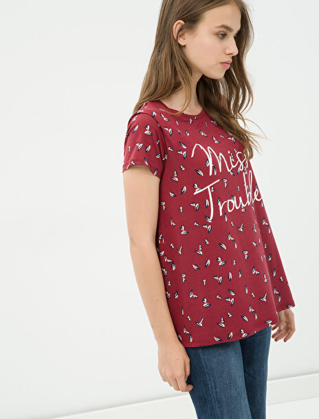 Koton Ole Genç Kız Baskılı T-Shirt