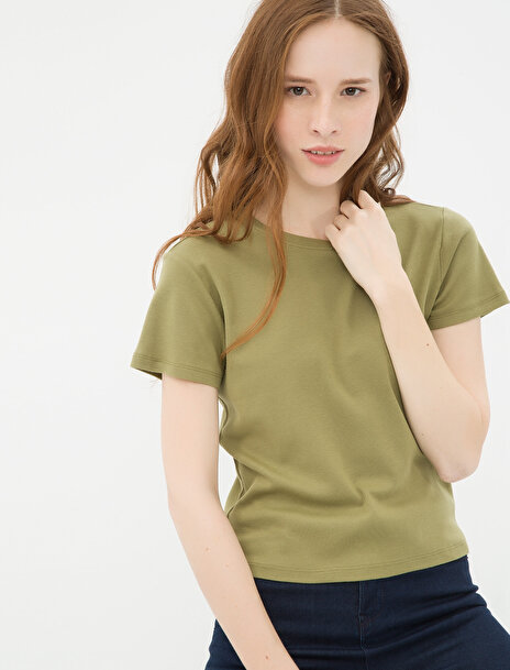 Koton Kadın Klasik Kesim T-Shirt