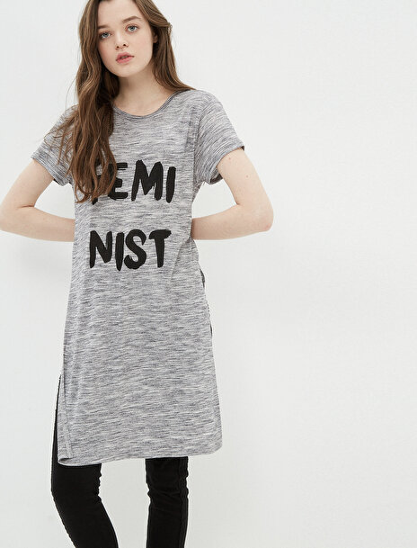 Koton Kadın Yazı Baskılı T-Shirt