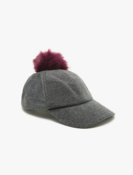 Koton Kadın Ponpon Detaylı Şapka