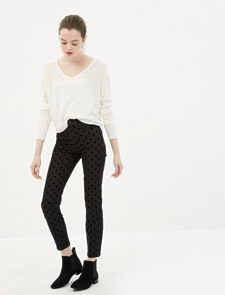 Koton Ole Genç Kız Kate Jean - Normal Bel Dar Kesim Dar Paça Pantolon