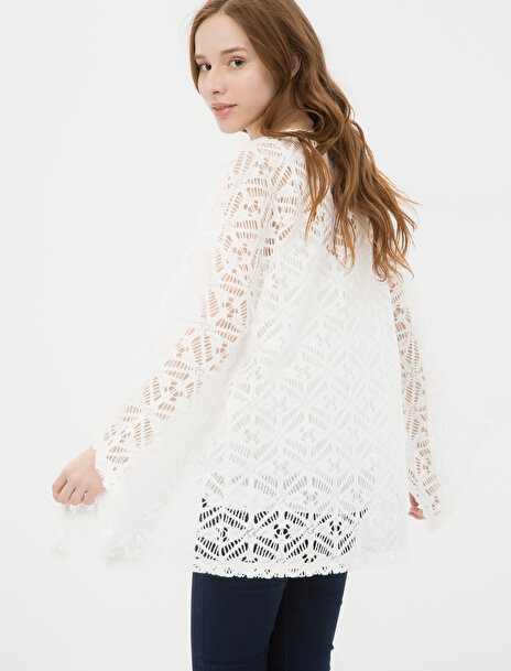 Koton Kadın Dantel Detaylı Ceket Koton Kadın Dantel Detaylı Ceket