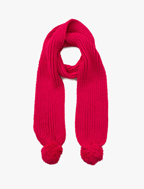 Koton Kadın Ponpon Detaylı Atkı