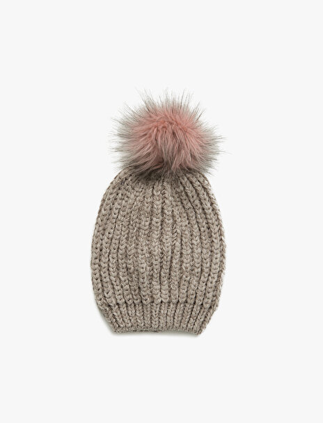 Koton Kadın Pon Pon Detaylı Bere