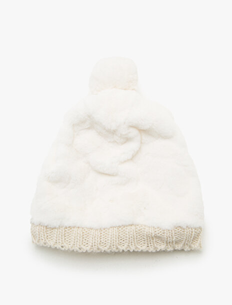 Koton Kadın Suni Kürk Detaylı Bere Koton Kadın Suni Kürk Detaylı Bere