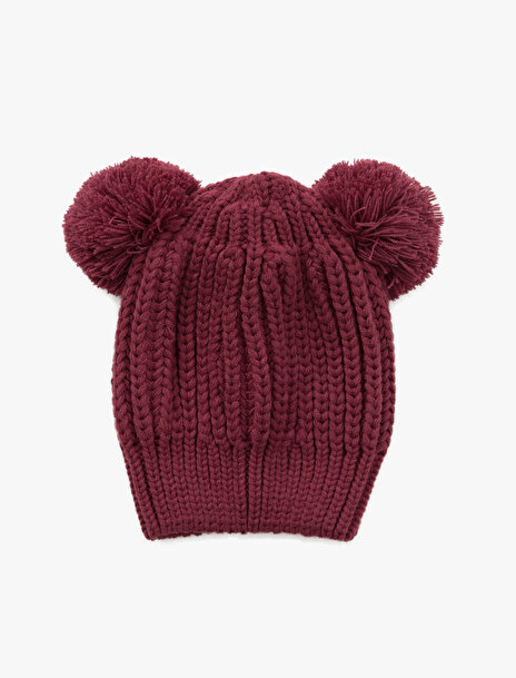 Koton Kadın Ponpon Detaylı Bere